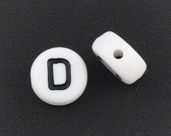 Letter Bead: W Beads Set of 25 7mm Alphabet Beads ABC | Etsy