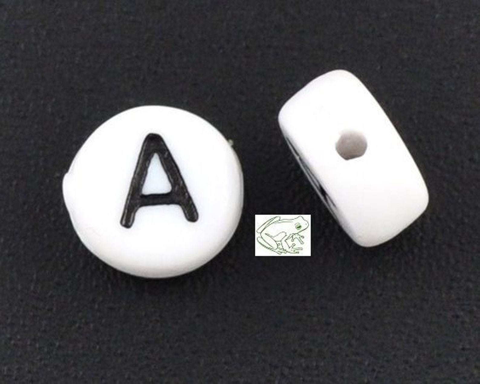 Letter Bead: A Beads Set of 25 7 Mm Alphabet Beads Letter | Etsy