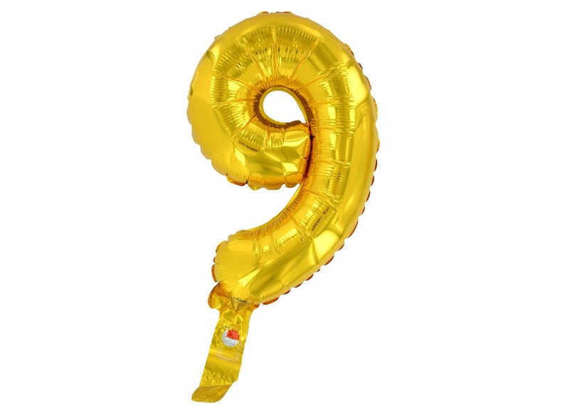 Gold Air Filled 14 Foil Number Balloon Sold in - Etsy