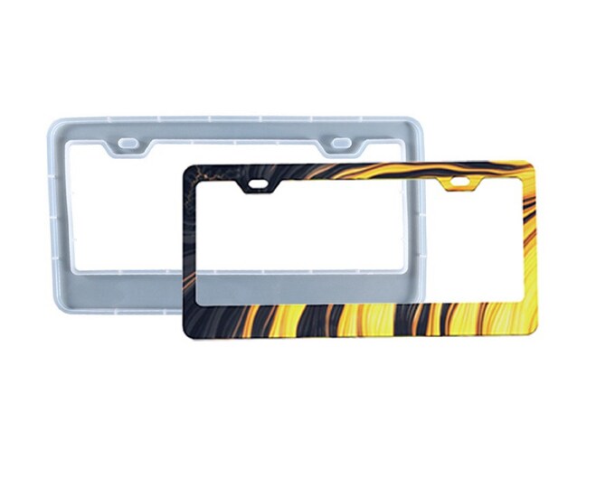 License Plate Frame Silicone Mold to Make Your Own Resin License Plate ...