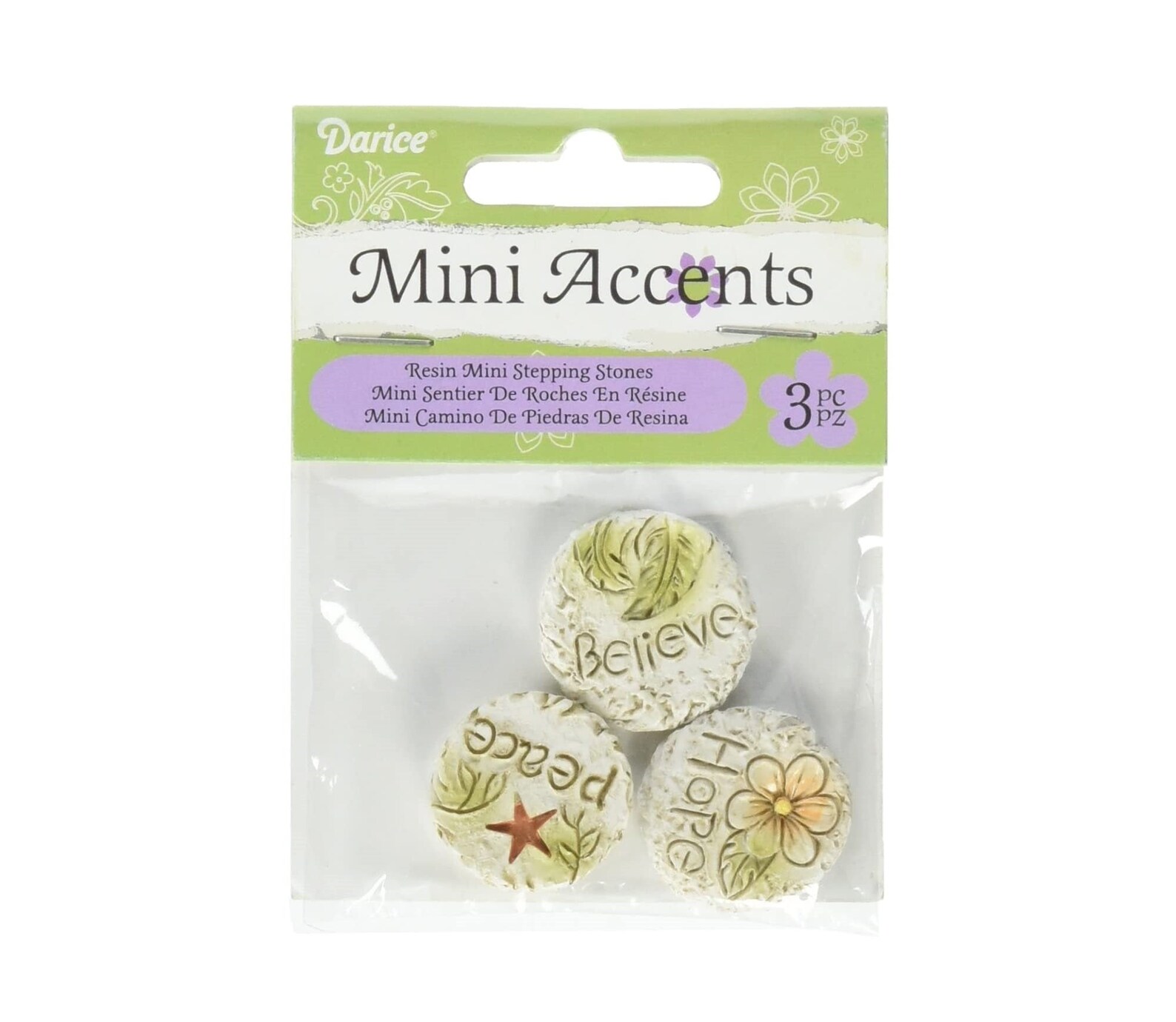 Miniature Stepping Stones Set of 3 1 Inch With Hope Peace - Etsy