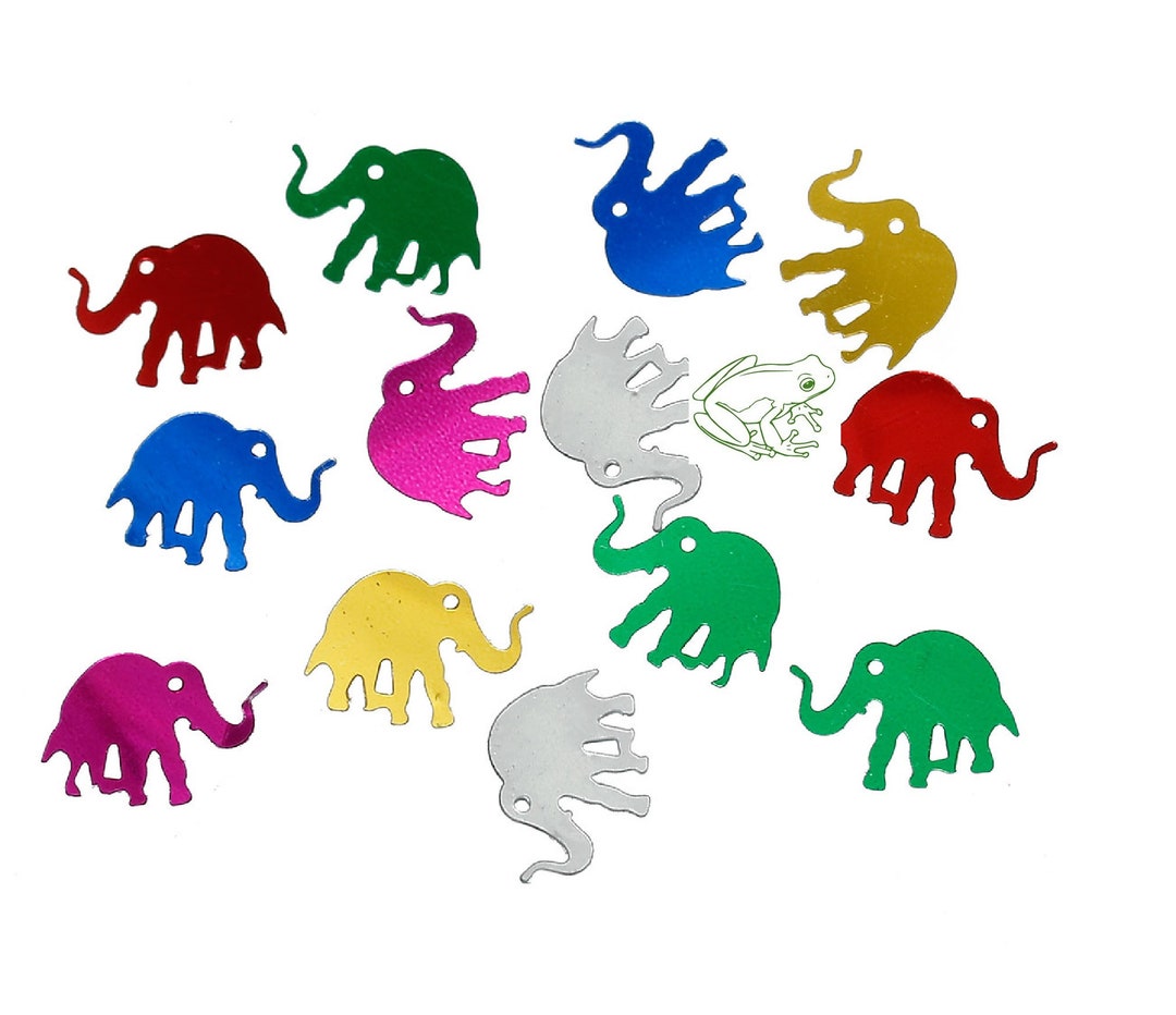 Elephant Multi-color Foil Confetti, 3.6oz, Glitter Foil Confetti, Use ...