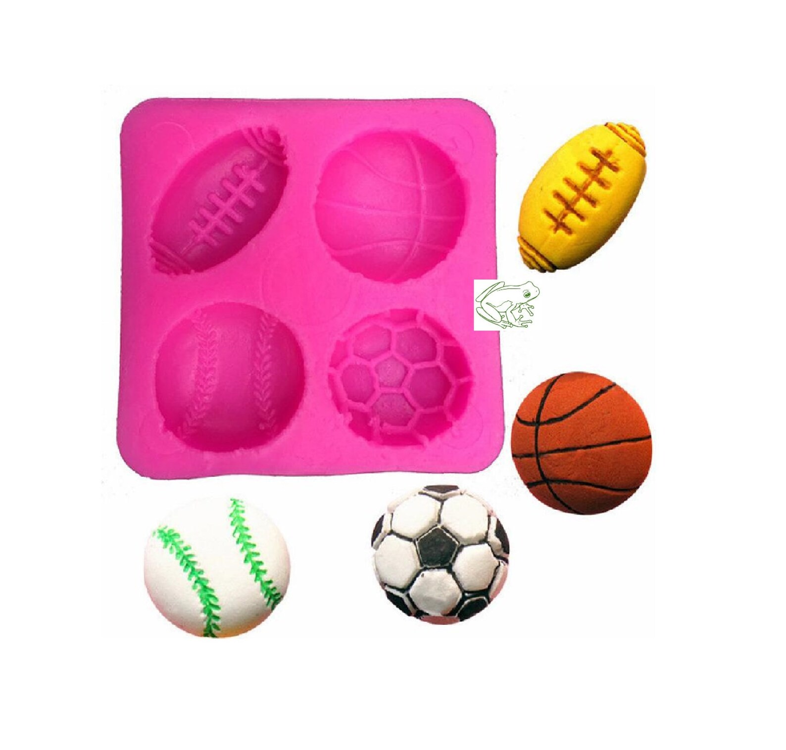 Silicone Mold: Sports Basketball Mold Soccer Mold Football - Etsy