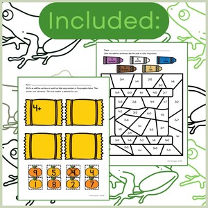 Single-digit Addition With Fall Themes Acorns, Squirrels, Haybales, Set ...