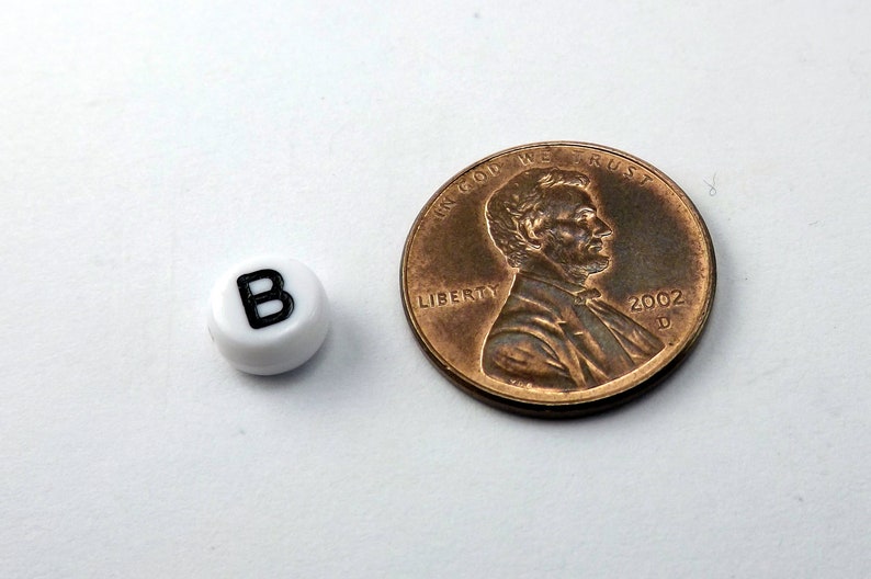 Letter Bead: B Beads Set of 25 7mm Alphabet Bead Letter B - Etsy