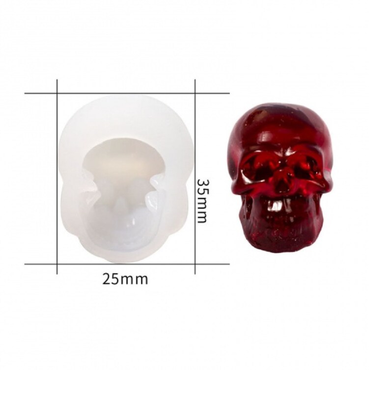 Small Skull Silicone Mold Set of 5 Molds Perfect Size for - Etsy