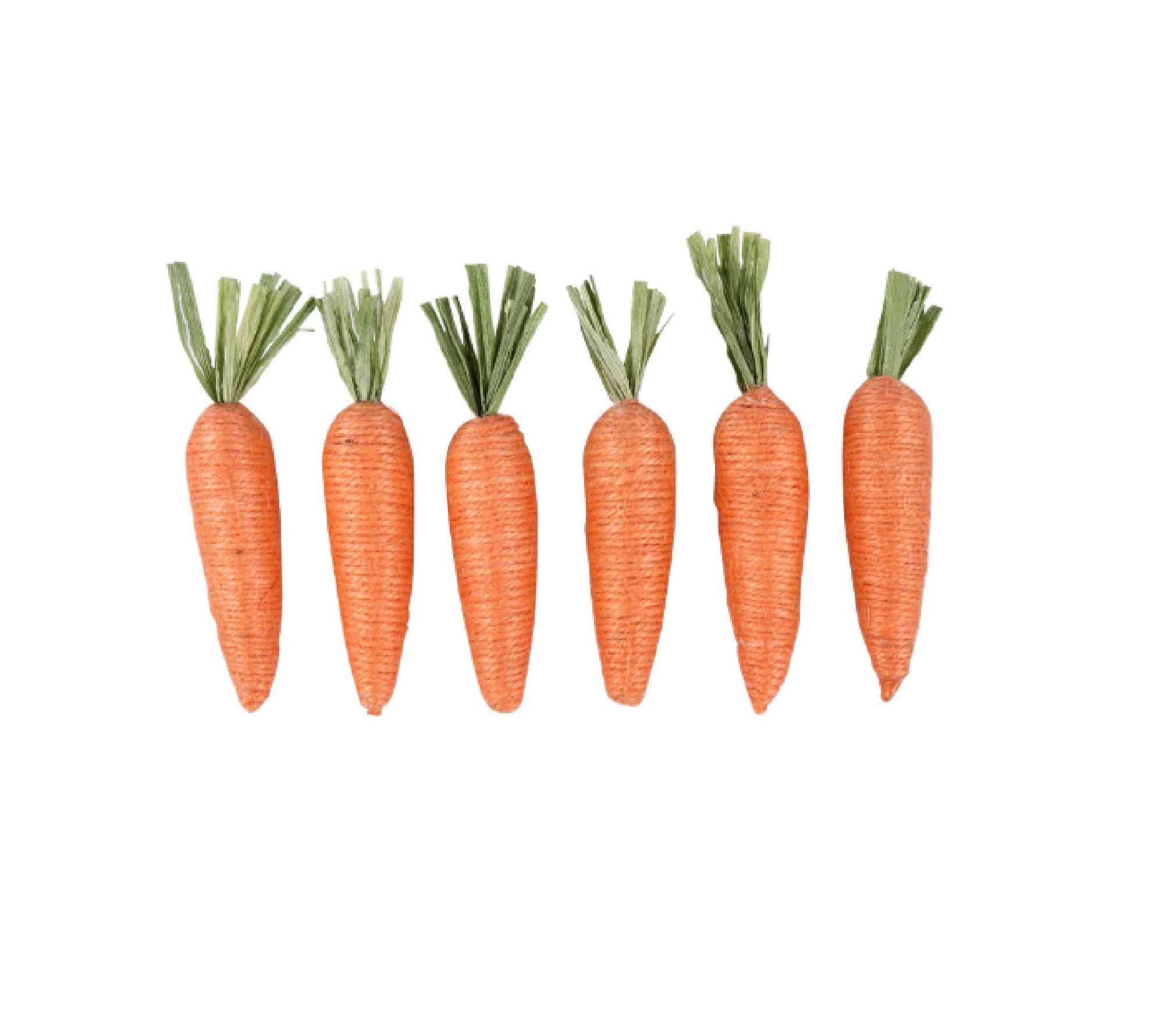 Jute Carrot Wreath and Basket Embellishments Set of 6 3x1 - Etsy