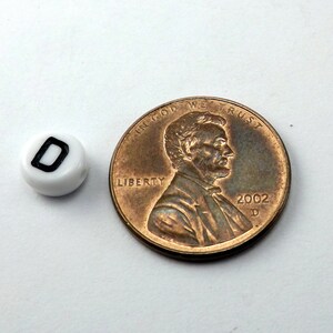 Letter Bead: D Beads, Set of 25, 7mm, Alphabet Beads, Letter D, D Beads ...