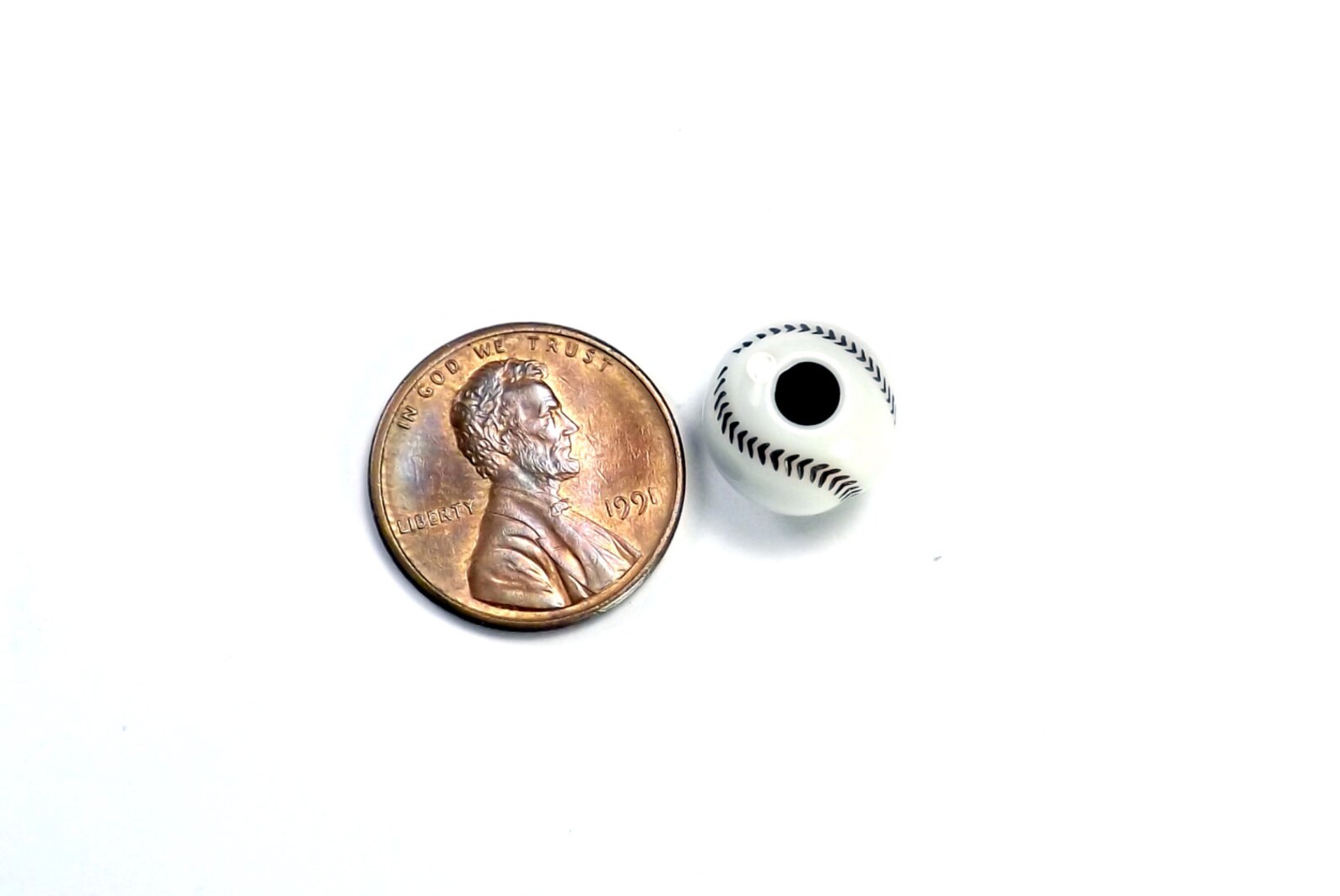 Baseball Acrylic Beads: Softball Bead Multiple Colors Set of - Etsy