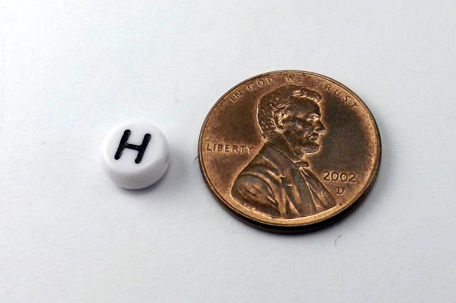 Letter Bead: H Beads Set of 25 7mm Alphabet Beads ABC | Etsy