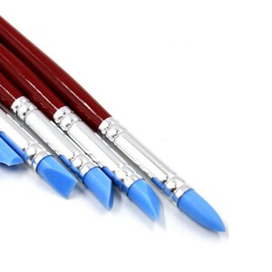 Silicone Shaping and Sculpture Brush Tools, Set of 5 Brushes, Non ...
