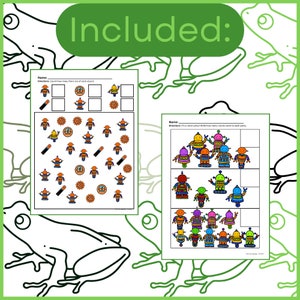 Counting 0-10 With Robots, Set of 10 Worksheets, in Color, Digital ...