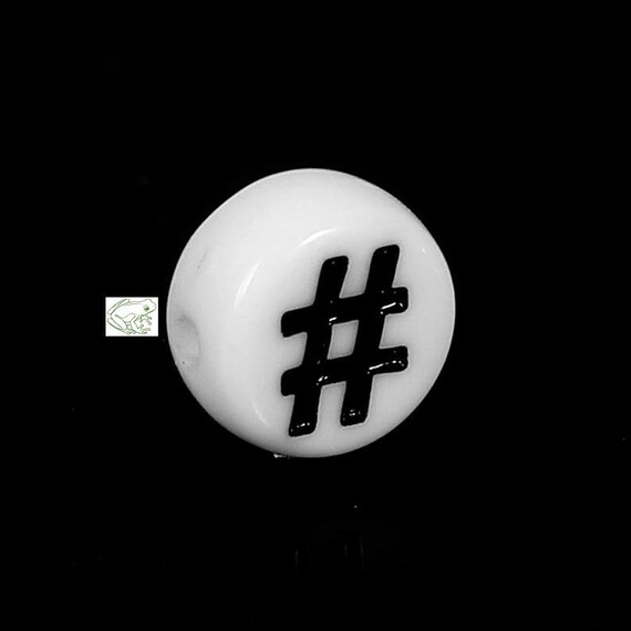 Number Bead: Beads Set of 25 7mm Acrylic Number Bead - Etsy