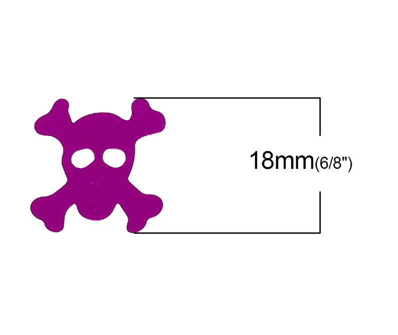 Skull and Crossbones Confetti 50 Gm Add to Tables Resin | Etsy