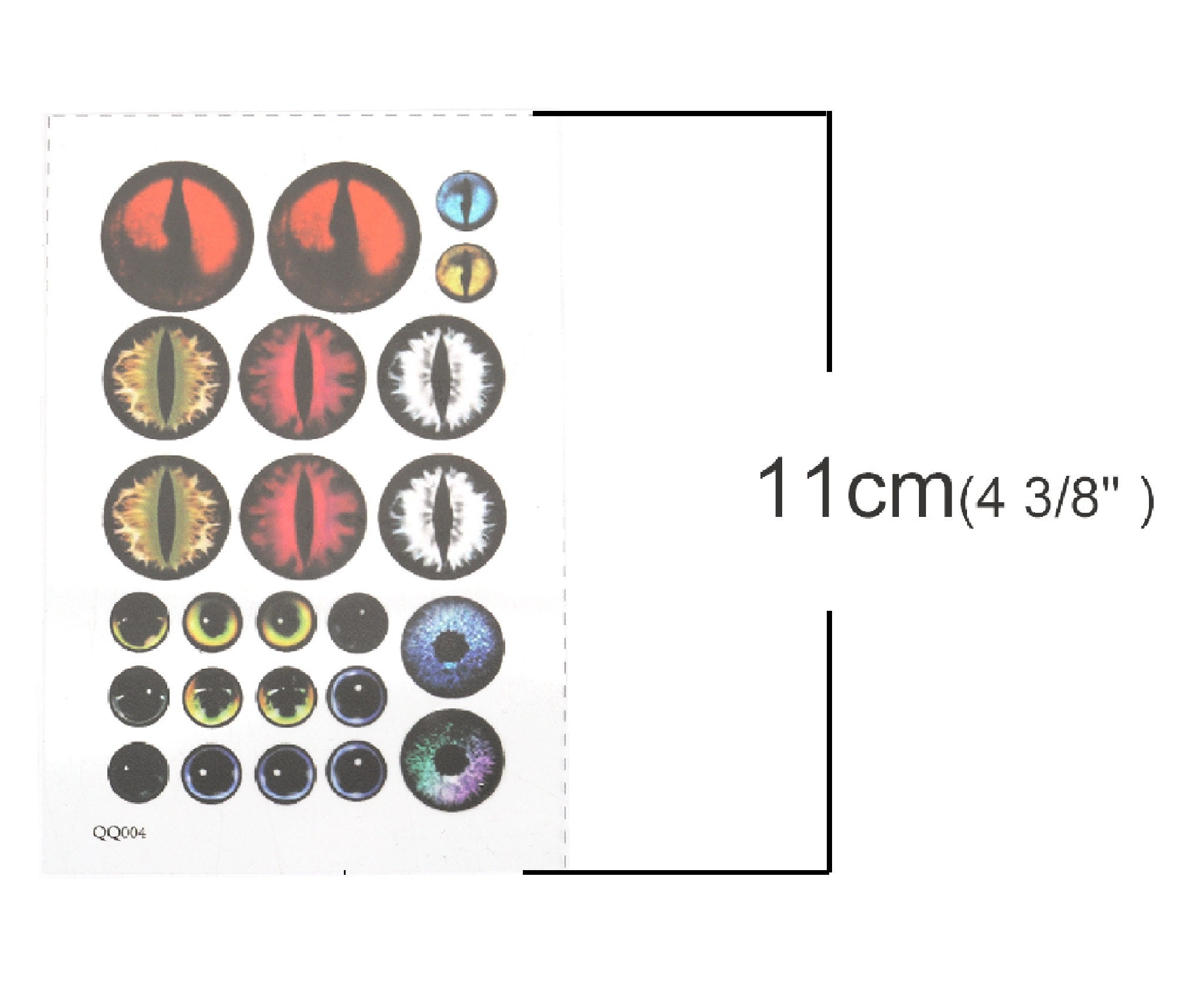 Eyeball PVC Decorative Decal Sticker for Resin Not Self - Etsy