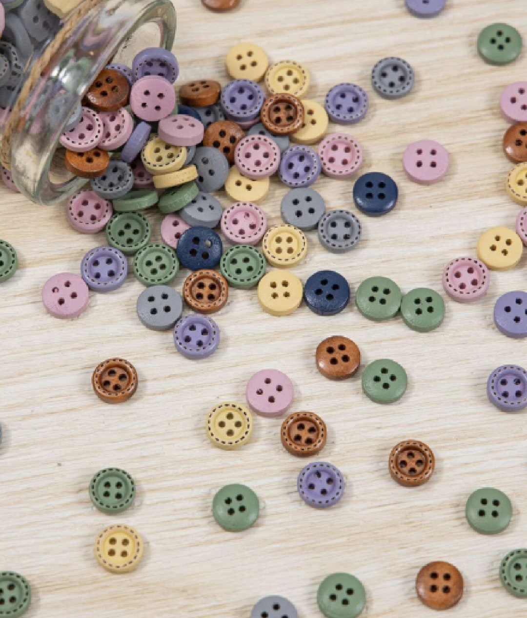 Small Solid Color Buttons, Set of 100, 1cm, 0.39 Inches, Deep Autumn ...