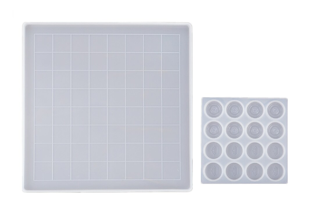 Checker Board and Piece Silicone Molds, Sold Separately, Make Your Own ...
