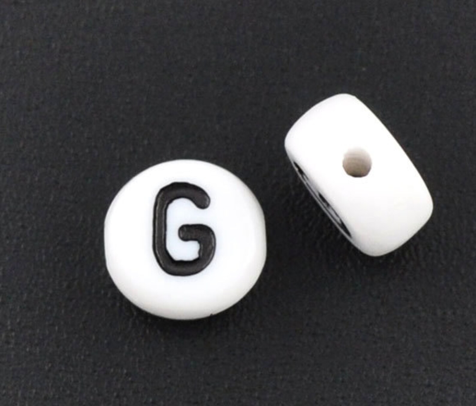 Letter Bead: G Beads Set of 25 7mm Alphabet Bead ABC - Etsy