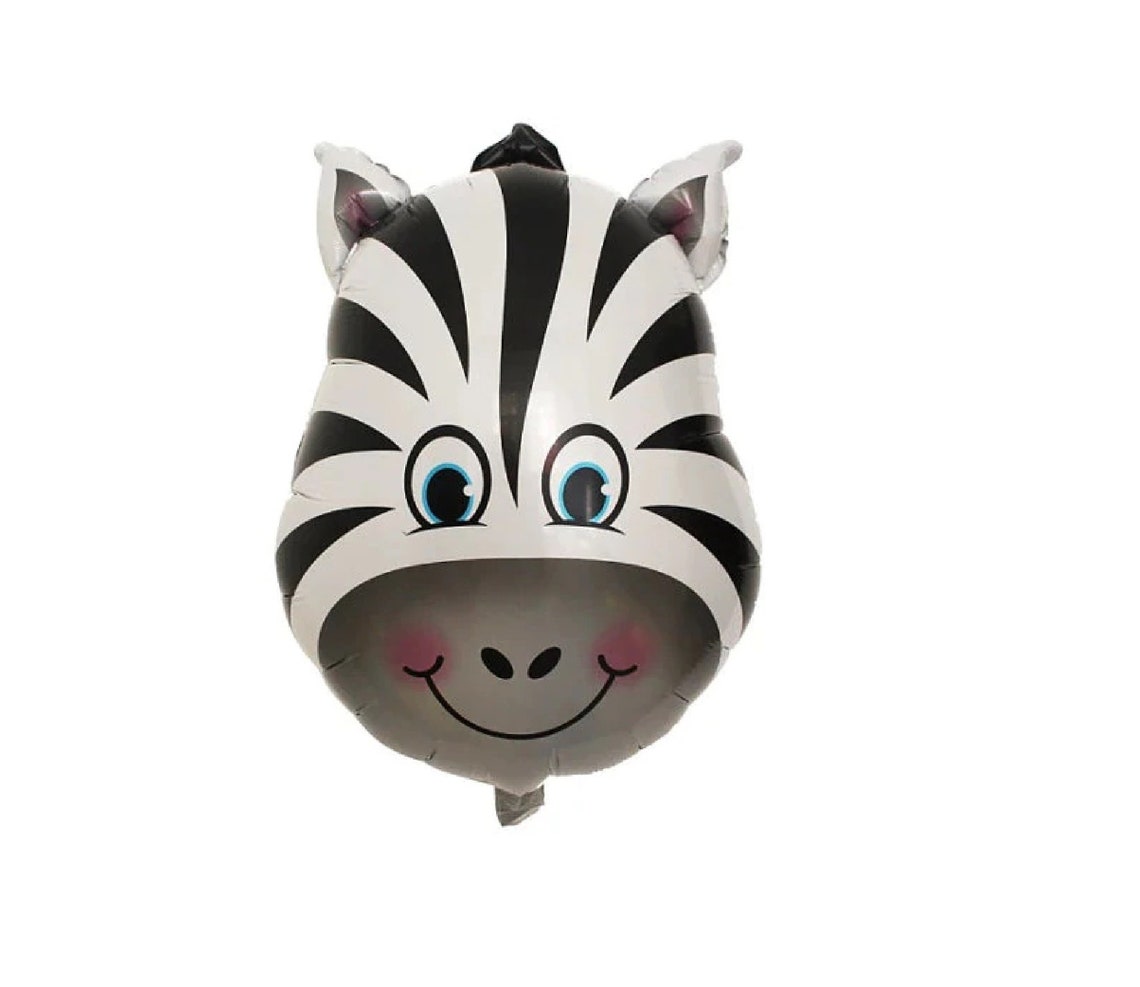Zebra Print Safari Balloons Set of 6 Latex Balloons With or - Etsy
