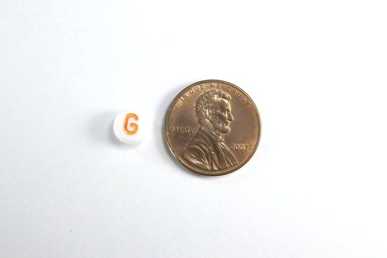 Letter Bead: G Beads Set of 25 7mm Alphabet Bead Colorful | Etsy