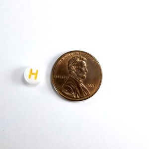 Letter H Bead: Set of 25, 7mm, Alphabet Beads, Colorful Letters - Etsy