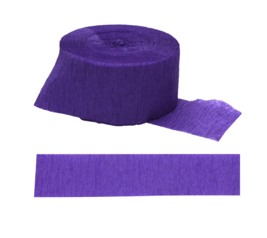 Purple Crepe Paper Streamers, 150 Ft X 1.75in - Etsy