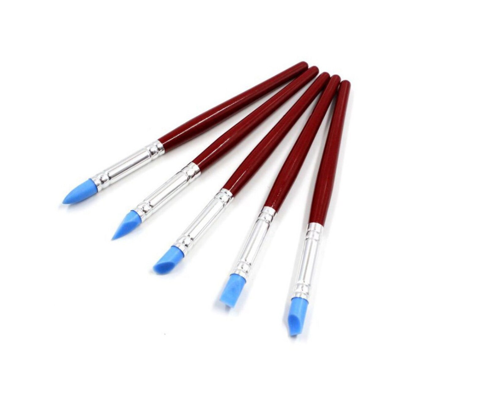 Silicone Shaping and Sculpture Brush Tools Set of 5 Brushes - Etsy