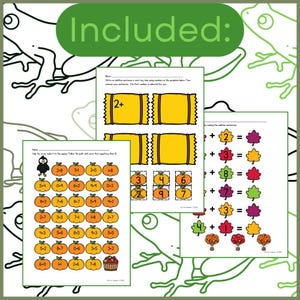 Single-digit Addition With Fall Themes Acorns, Squirrels, Haybales, Set ...