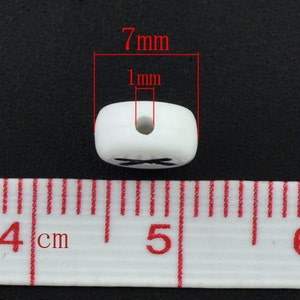 Letter Bead: X Beads Set of 25 7mm Alphabet Beads Colorful - Etsy