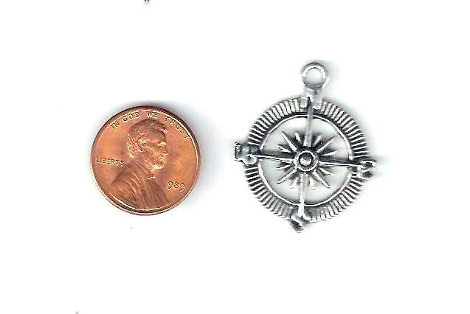 Directional Compass Pendants Set of 10 30x25 Mm Use With - Etsy
