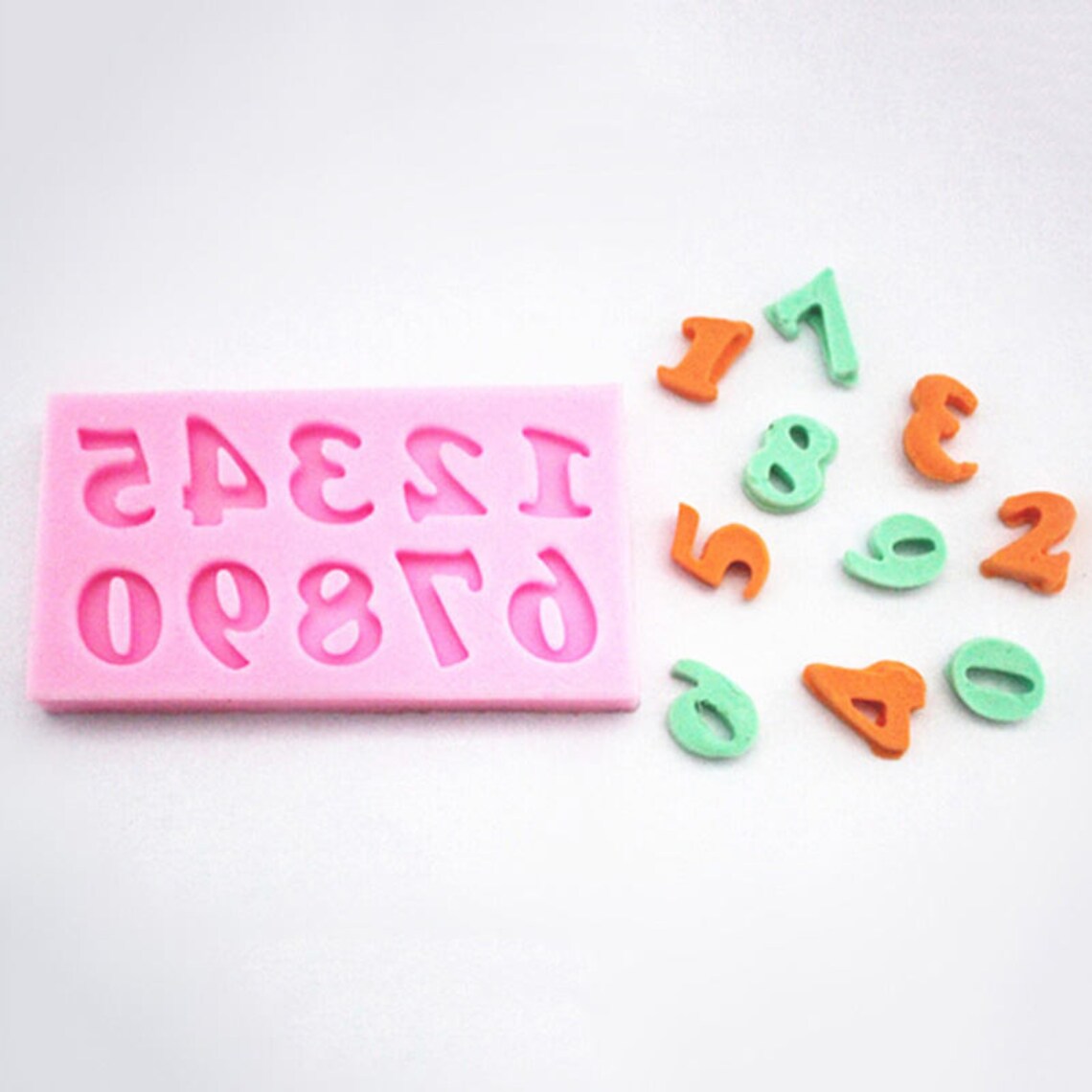 Number Mold with 0 1 2 3 4 5 6 7 8 9 These little numbers are | Etsy