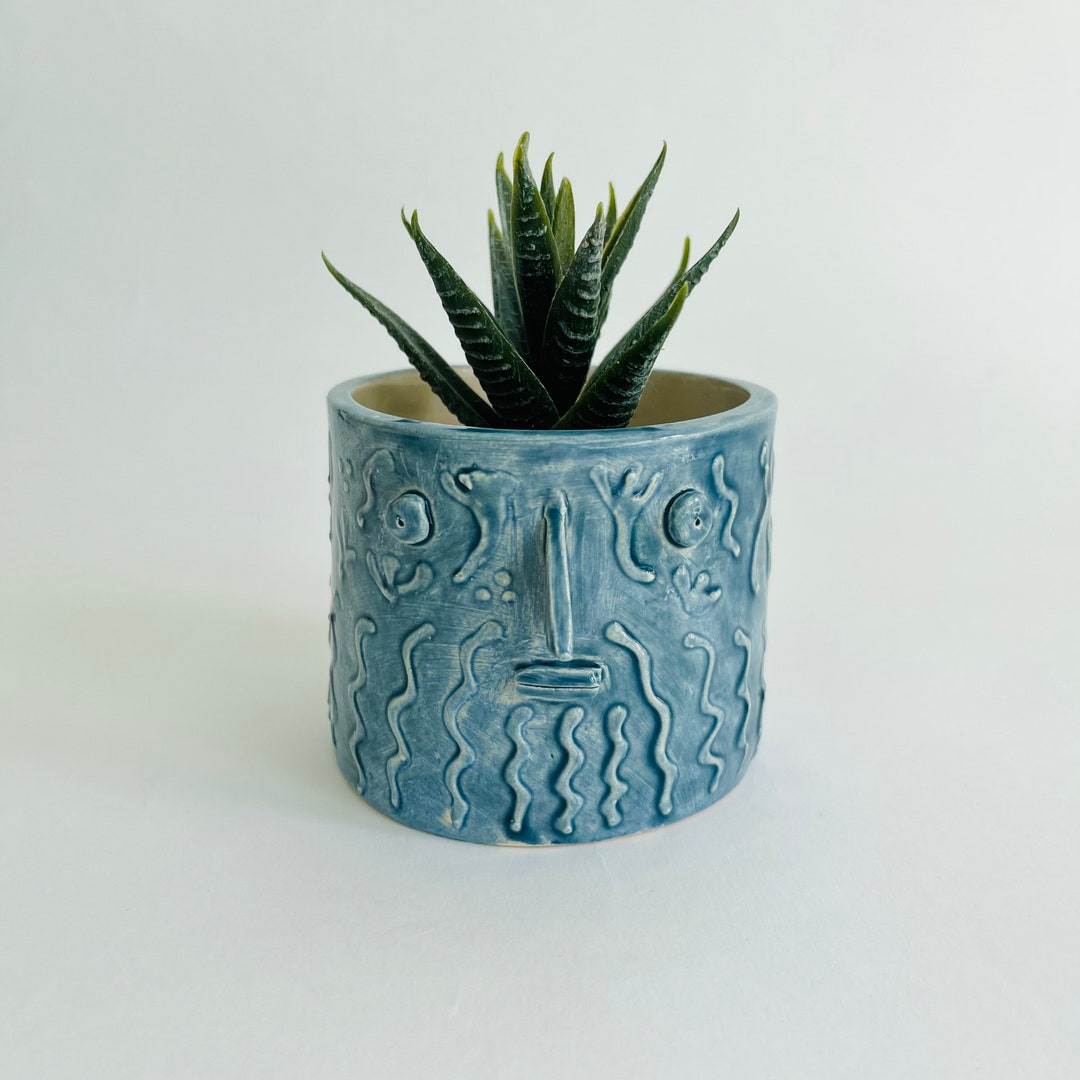Face Folklore Ceramic Planter - Etsy