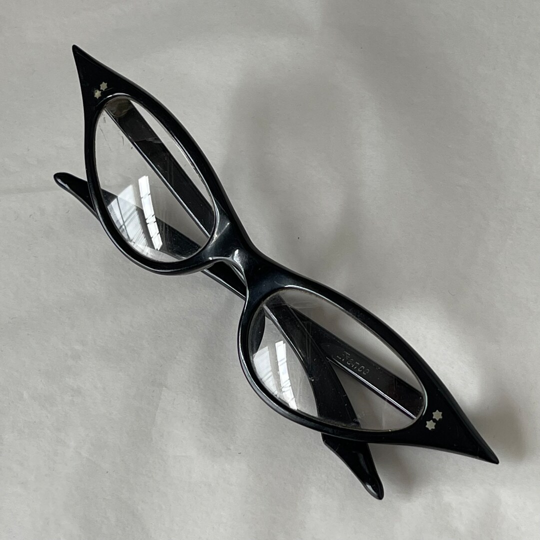 Original 1950s Glasses 50s Cats Eye Vintage Catseye Stars - Etsy