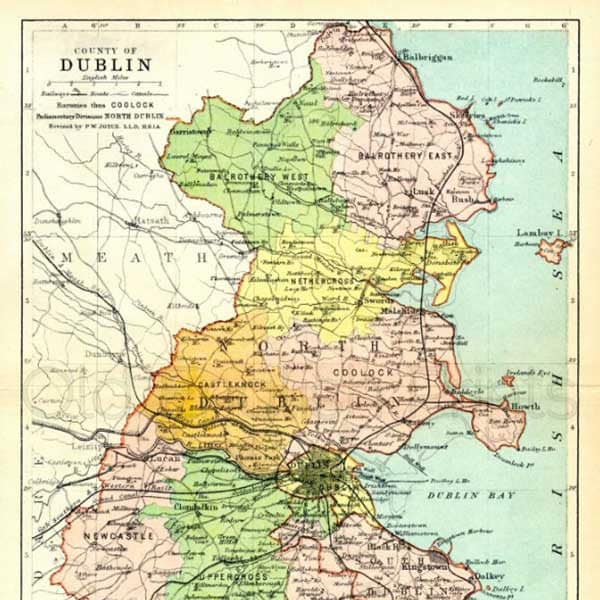 Map of Dublin - Etsy