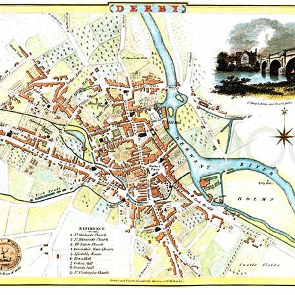 1807 Old Map of England - Etsy