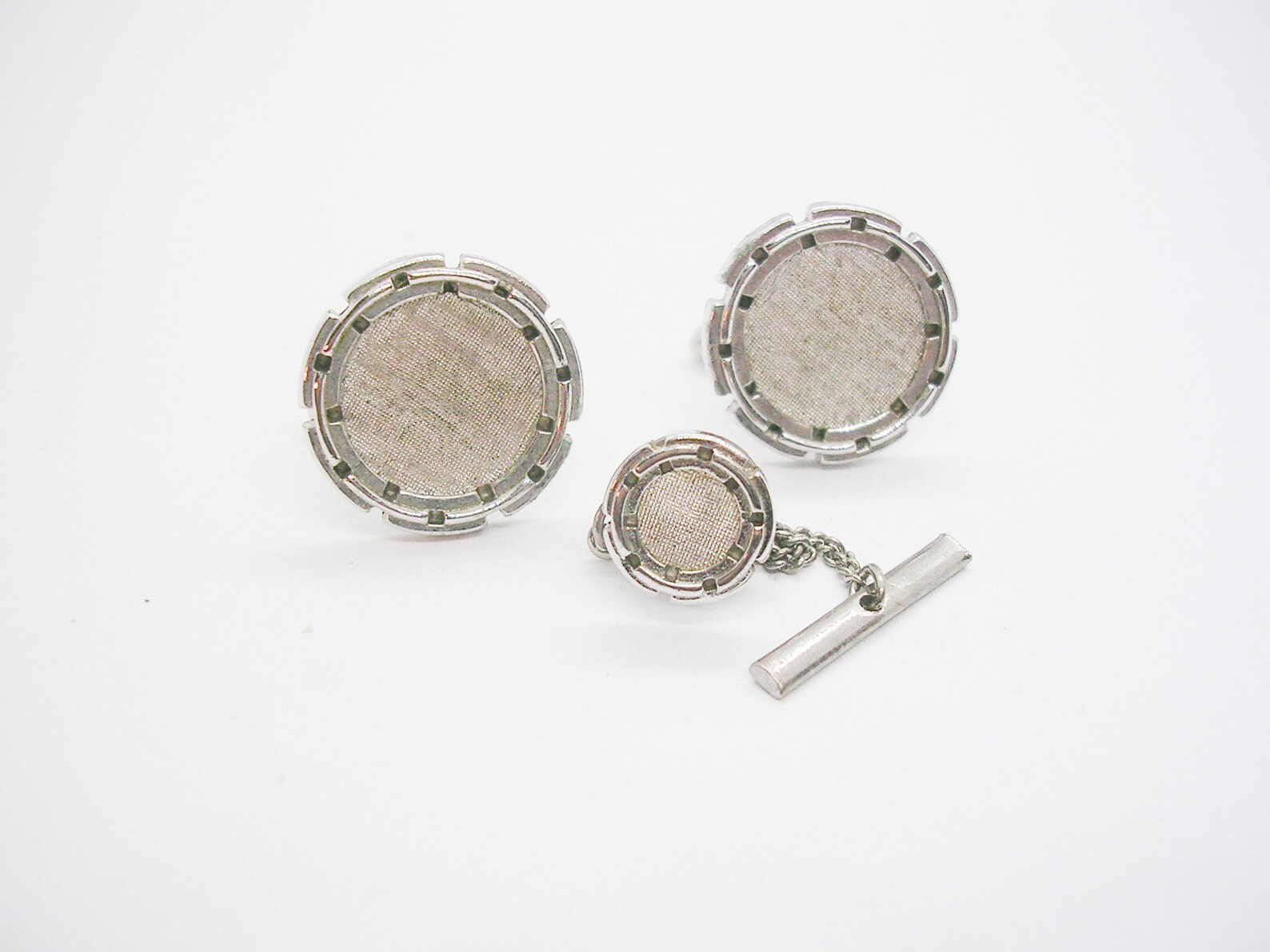 Vintage Cuff Links Tie Tack Set SWANK Cufflinks with matching | Etsy