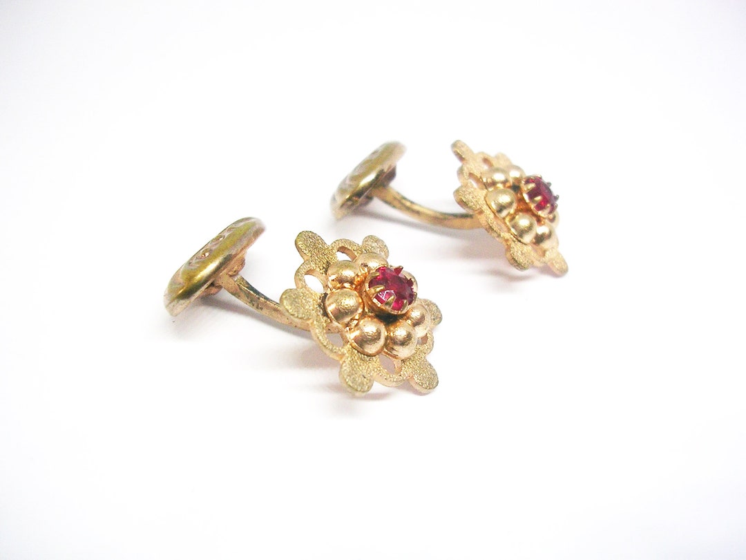 Antique Cuff Links Filigree Flip Back Formal Wear Shirt Accessory ...