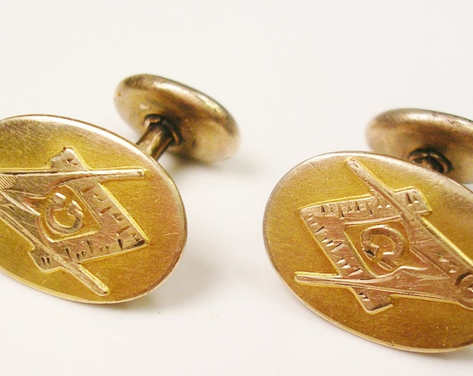 Freemason Cuff Links Vintage Cufflinks Masonic Jewelry Formal - Etsy