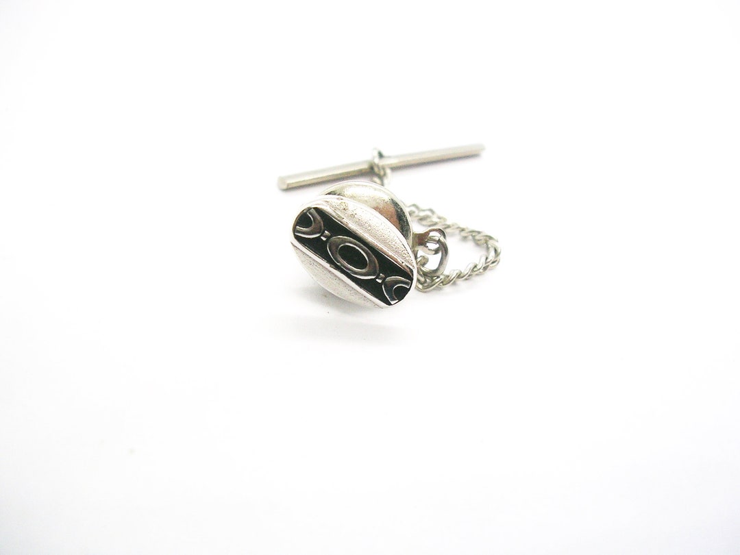 Classic Tie Tack Vintage Swank Oval Tie Pin Men's Wedding Jewelry Suit ...