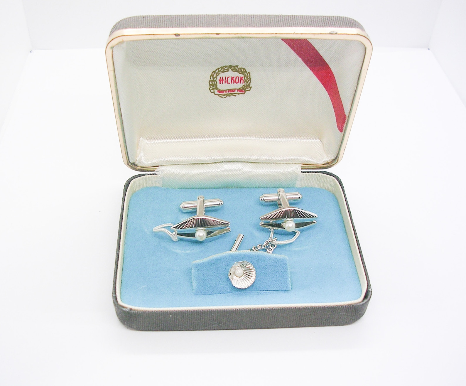 Vintage Cufflinks Tie Tack Set Hickok Cuff Links With Matching Etsy