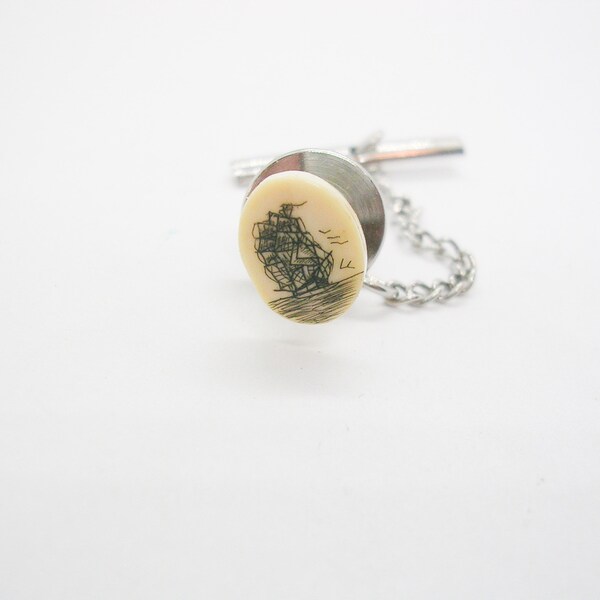 Tie Tack With Chain - Etsy