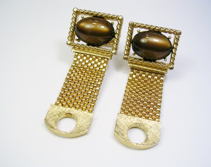 Vintage SWANK Cufflinks Mesh Wrap Cuff Links Valentine's Day Gift Men ...
