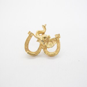 Vintage Elephant Tie Tack Animal Tie Pin With Chain Necktie Accessory ...