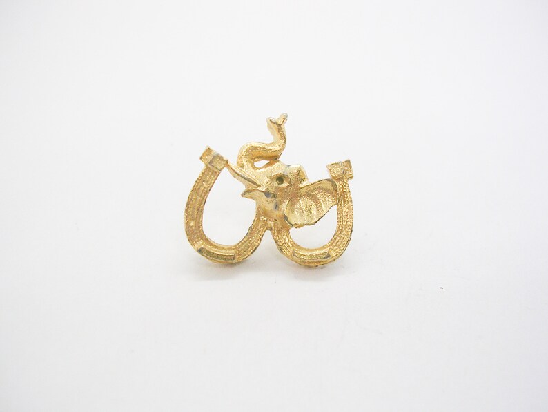 Vintage Elephant Tie Tack Animal Tie Pin With Chain Necktie - Etsy