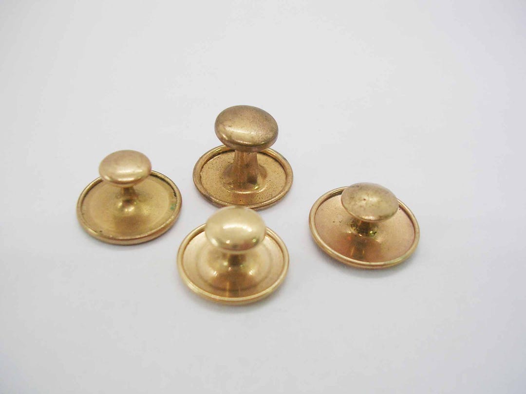Vintage Collar Studs Cleric Buttons Lot of 4 Shirt Accessory Antique ...