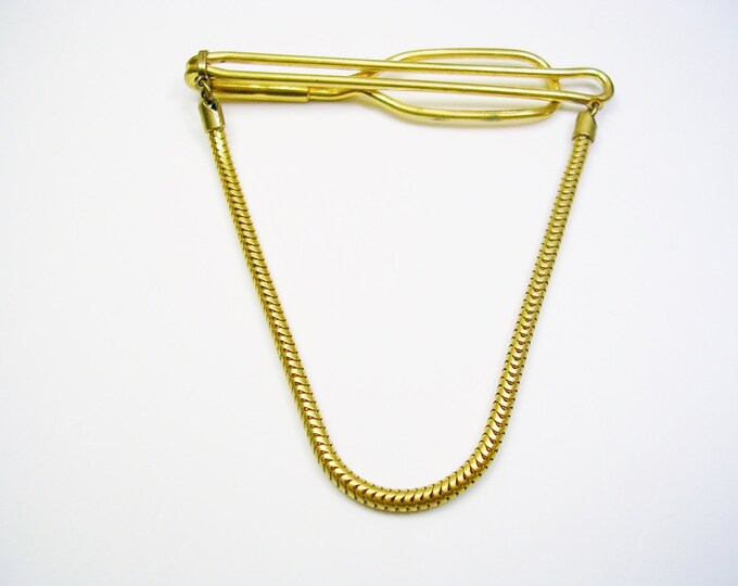 Vintage Tie Chain Tie Clip RADIO SUPERIOR Tie Bar With Chain Men's ...