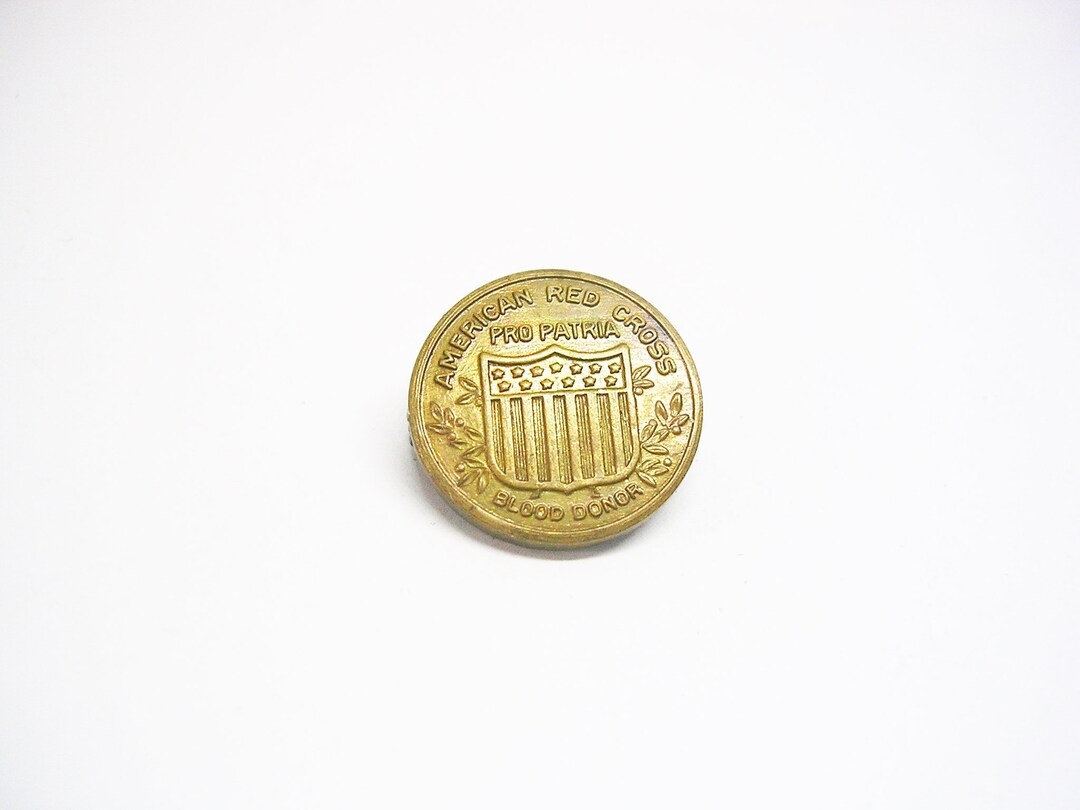 Blood Donor Pin Vintage American Red Cross Pro Patria - Etsy