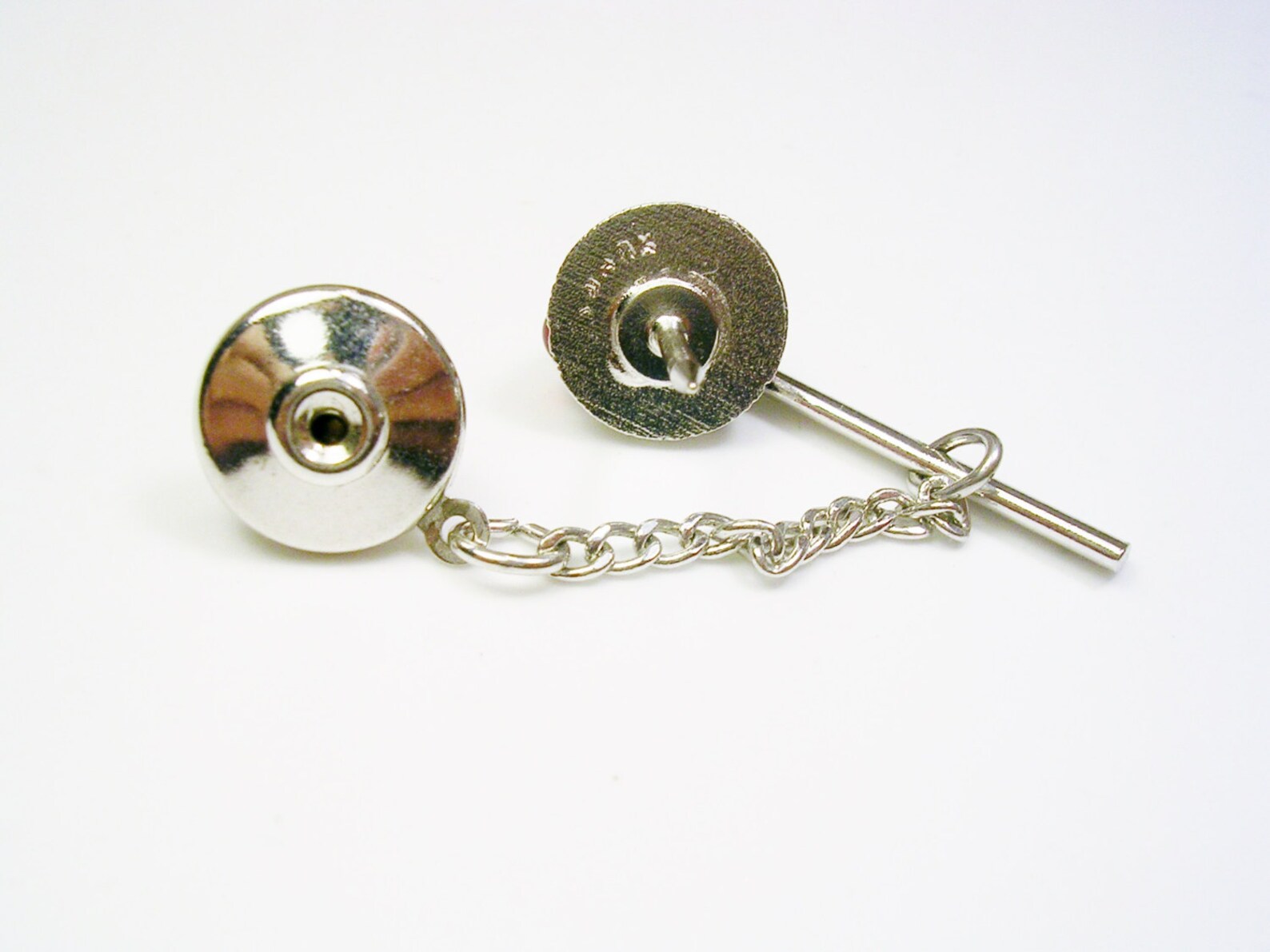 Vintage SWANK Tie Pin Tie Tack With Chain Necktie Accessory - Etsy