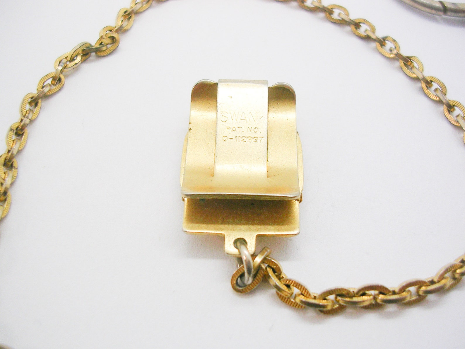 Vintage Pocket Watch Chain Mid Century Initial AJ Watch Chain - Etsy