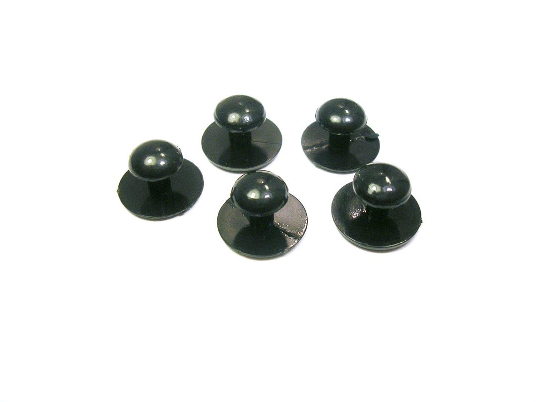 Vintage Black Plastic Tuxedo Studs: Formal Wear Set of 5 - Etsy